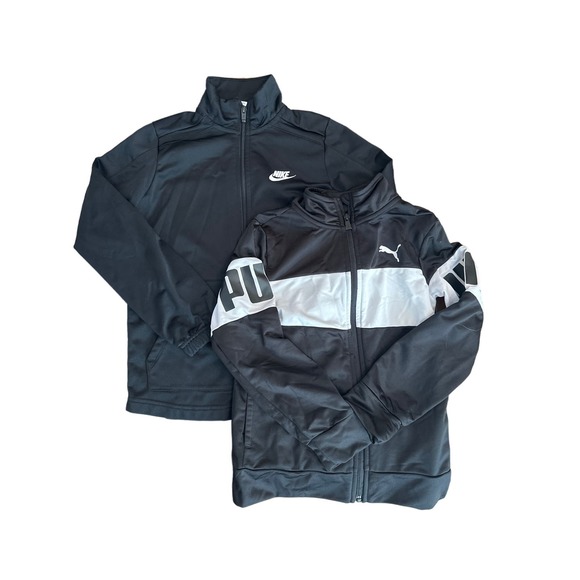 Nike | Jackets & Coats | Boys Lot Of 2 Nike Puma Full Zip Jackets Size ...